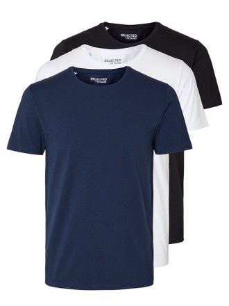 Selected T-Shirt SLHROLAND SS O-NECK TEE 3-PACK NOOS