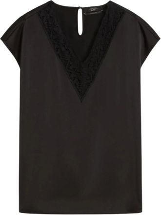 Max Mara Femme, Blouses et Chemises, Noir, Taille: 40 FR Wkdstaffa Satin Camisole