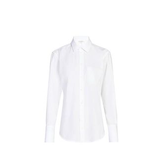 Victoria Beckham Hemd mit Baumwolle - Weiße Panel