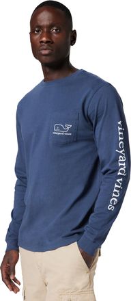 Vineyard Vines Herren Lang&auml;rmeliges Vintage Waltasche T-Shirt, Blauer Blazer, XL
