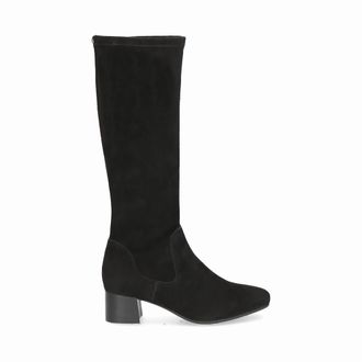 Peter Kaiser Damen - Stiefel 75525 LEDER STRETCH in schwarz Rauleder