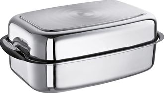 Schulte Ufer 67061-36 Allzweck-Bräter Easy, 36 x 25 cm, 6,00 l, Edelstahl, 36 cm, Silber