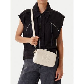 Pinko Handtasche PINKO Carrie Camera Bag Classic PE 25 PLTT 104336 A26J &Eacute;cru