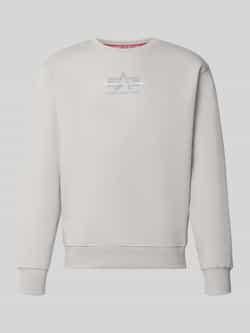 Alpha Industries Regular Fit Sweatshirt aus Baumwoll-Mix mit Label-Detail