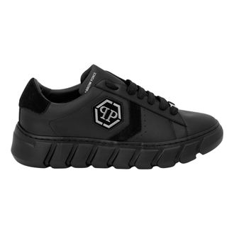 Philipp Plein unisex, Chaussures, Noir, Taille: 45 EU Lo-Top Baskets Hexagon