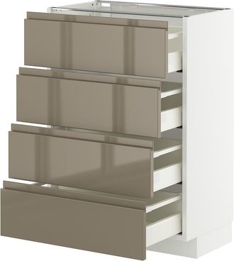 IKEA METOD / MAXIMERA Unterschr., 4 Fronten/4 Schubladen