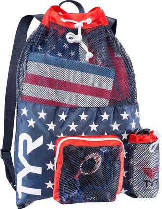 TYR Rucksack Big Mesh Mummy red/Navy, 20 L
