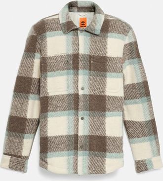 Timberland Hemdjacke aus Wollmischung f&uuml;r Herren in Wei&szlig;, Herren, Wei&szlig;, Gr&ouml;&szlig;e