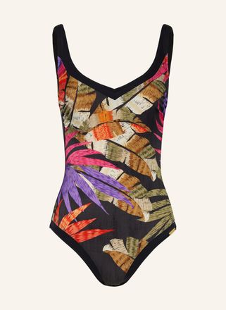 Charmline Charmline Shape-Badeanzug Palm Poetry gruen