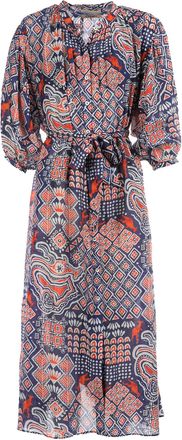 Chufy Robe Maxi Ziggy Coton Marine