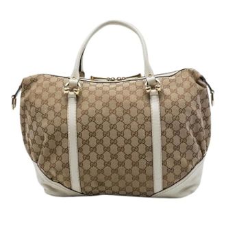 Gucci Sac Boston Pre-owned - Femme - Pre-owned - Beige - Taille: ONE Size
