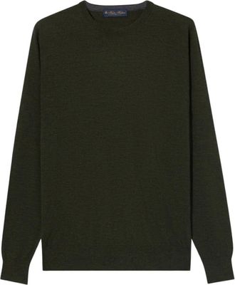 Brooks Brothers Homme, Pulls, Vert, Taille: 3XL Pull Marin en Laine Mérinos