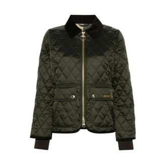 Barbour Beadnell Fitted Quilted Jacket - - Jackets - Damen - Gr&uuml;n - L