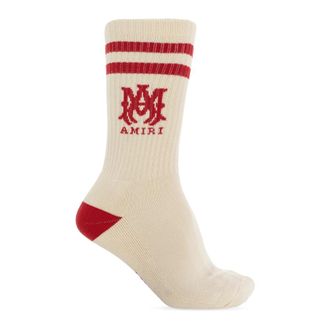 Amiri Homme, Sous-vêtements, Beige, Taille: M Chaussettes avec logo