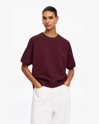Arket Sweatshirt Aus French Terry -Rot