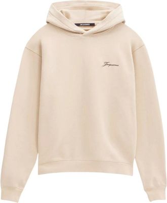 Jacquemus Homme, Sweatshirts et sweats &agrave; capuche, Beige, Taille: XL Le Sweat &agrave; capuche Londres