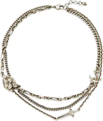 Alexander McQueen collier Accumulation - Argent