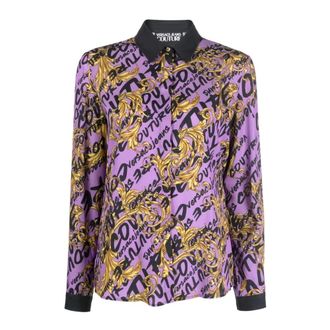 Versace Jeans Couture Lila Casual Shirt Hal2A1Ns163G31 - - Blouses & Shirts - Damen - Mehrfarbig - S