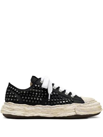 Miharayasuhiro baskets Peterson 23 &agrave; d&eacute;tail de clous - Noir