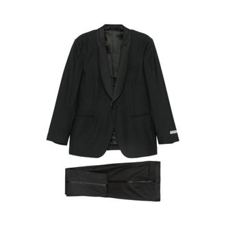 Canali Einknopf-Wollanzug - - Suits - Herren - Schwarzk - 6XL
