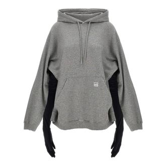 Maison Margiela Hoodie Mini Kleid - - Sweatshirts & Hoodies - Damen - Grau - S