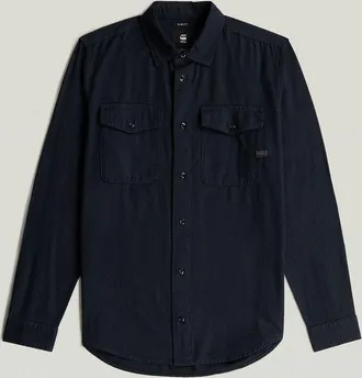 G-Star Langarmshirt Marine Slim Hemd