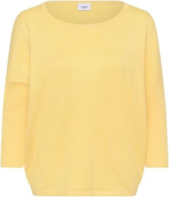 Saint Tropez Femme, Pulls, Jaune, Taille: 36 FR Tricot ras du cou