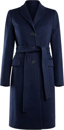 Loro Piana Femme, Manteaux, Bleu, Taille: 36 FR Manteau Long Tessuto