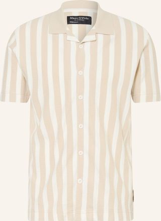 Marc O'Polo Marc Opolo Resorthemd Regular Fit Aus Jersey beige