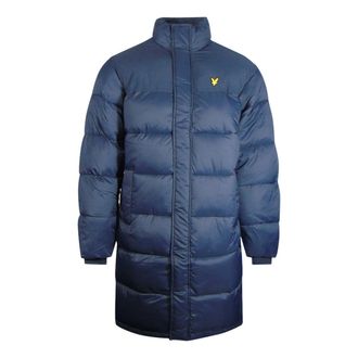 Lyle & Scott Lange, wattierte Pufferjacke in Marine