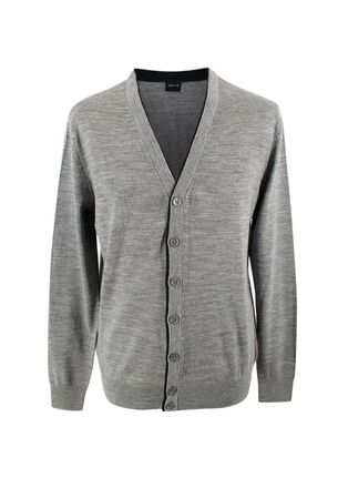 Cerruti Grey Wool Cardigan Size L