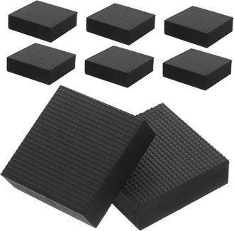 Valiclud 8 Stück rutschfeste Möbelfüße aus Gummi 50X50X20Mm für Sofa Tisch Bett und Stuhl Anti Rutschend und Stoßdämpfend Möbelheber für Hartholzböden