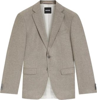 HUGO BOSS Homme, Vestes, Gris, Taille: M Slim Fit Habitjakke