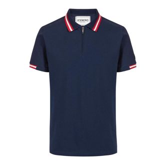 Iceberg Homme, Tops, Bleu, Taille: XL Polo &agrave; manches courtes
