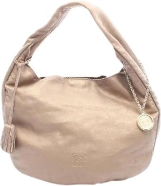 Loewe Pre-owned Sac bandouli&egrave;re en cuir Anagram - Femme - Pre-owned - Beige - Taille: ONE Size