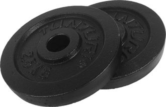 Tunturi New Fitness Gewichte für Hanteln 2 x 2,5 kg, Hantelgewichte für 30 mm, Gusseisen