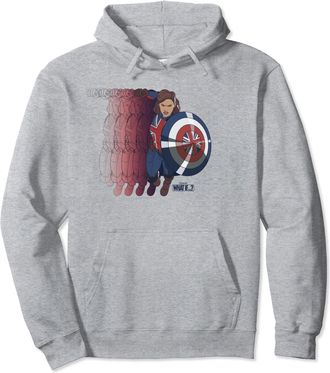 MARVEL What If Captain Carter Overlay Poster Pullover Hoodie