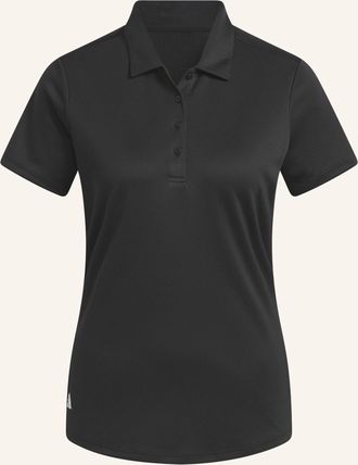 adidas Solid Performance Short Sleeve Poloshirt F&uuml;r Damen schwarz