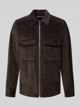 Drykorn Regular Fit Cordjacke aus Baumwoll-Mix