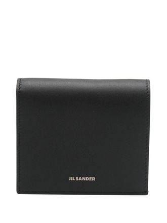 Jil Sander portefeuille &agrave; logo imprim&eacute; - Noir