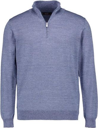 Boggi Milano Herren Troyer blau Merinowolle unifarben