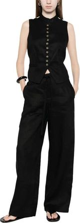 Jcsophie Femme, Pantalons, Noir, Taille: 40 FR Loire Wide Pantalons