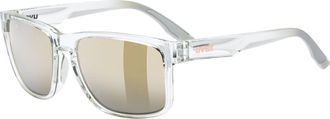 Uvex poise - Sportbrille f&uuml;r Damen und Herren - 100% UVA-, B, C Schutz - beschlagfrei - clear/mir.gold