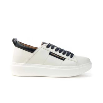 Alexander Smith Homme, Chaussures, Blanc, Taille: 47 EU Wembley White/Blue Baskets