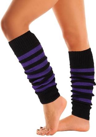 MySocks jambi&egrave;res Rayures Violet noir