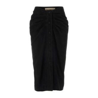 Valentino Garavani Gonna Pelle - - Skirts - Damen - Schwarzk - XS