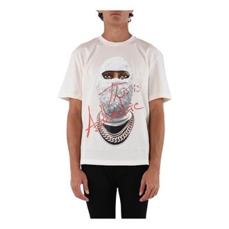 Ih Nom Uh Nit Authentisches T-Shirt-Maske mit Frontdruck - - Tops - Herren - Wei&szlig; - S