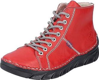 Rieker Bottes courtes pour femme 55020, rouge, 39 EU
