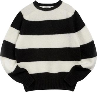 Ymc You Must Create Homme, Pulls, Noir, Taille: XL Maglione Knit Suedehead Stripe
