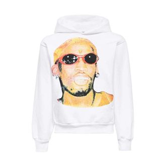 Vlone Bedruckter Hoodie - - Sweatshirts & Hoodies - Herren - Wei&szlig; - S